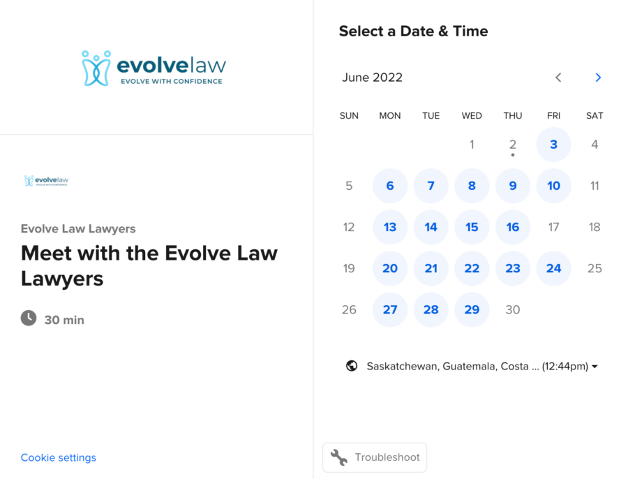 Booking Process - Evolve Family Law